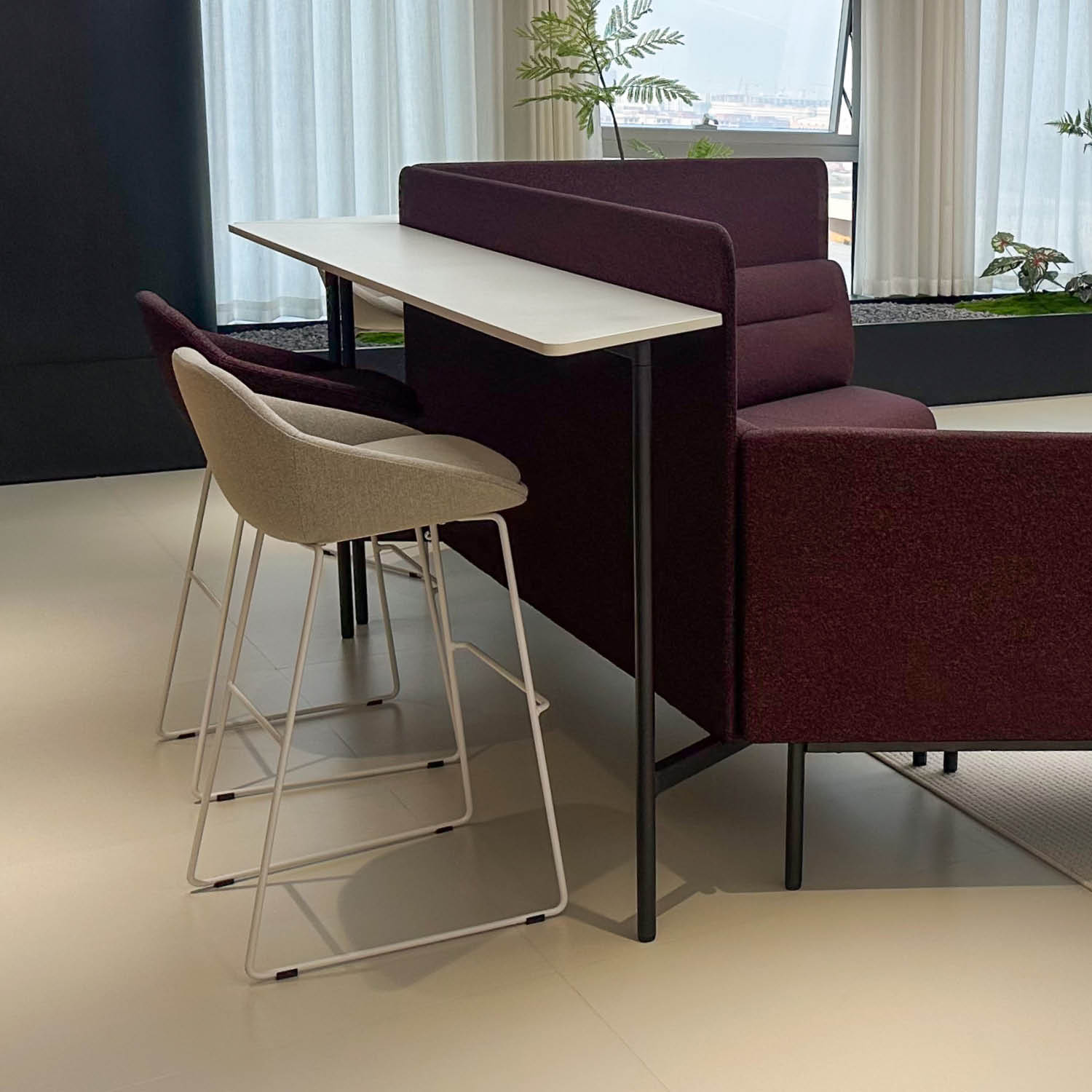 Pleats Barchair - SH780 - Sled Leg | Comfort Design Furniture