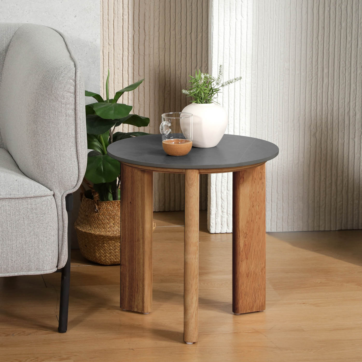 Sintered x Macon Side / Coffee Table – Round Dia450 – Armani Grey/Light ...