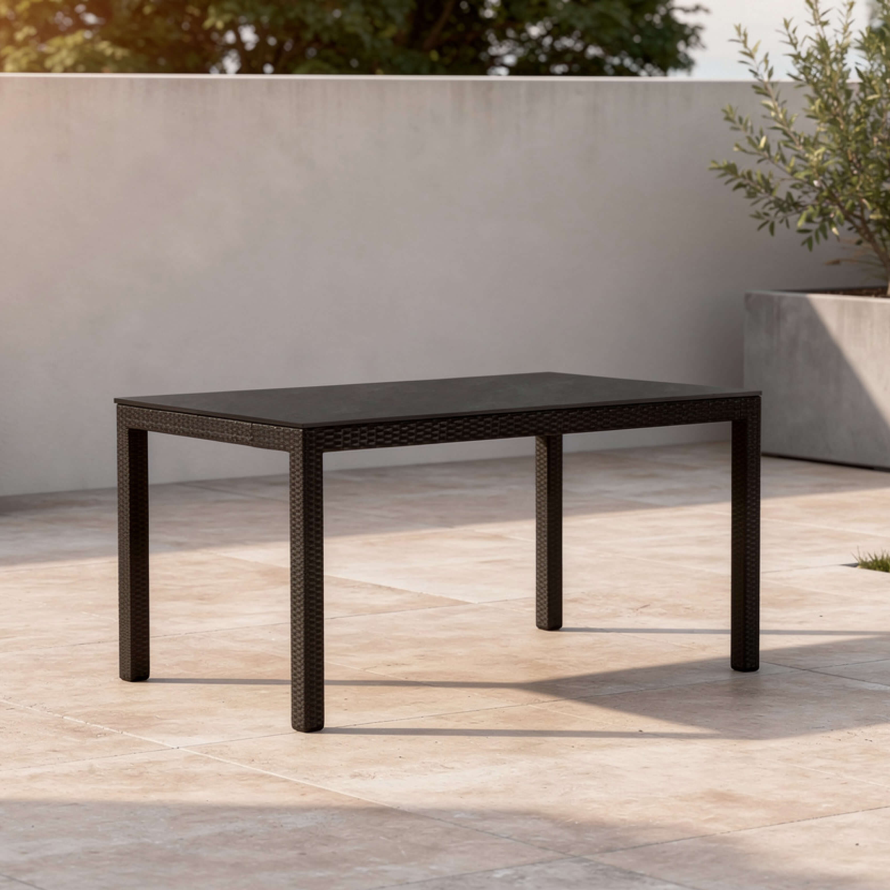 Sintered Rect Top (R5) x Dayboro Outdoor Dining Table - W1400 - Vic ...