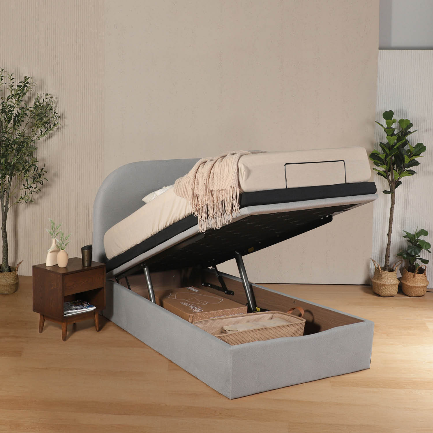 Kempi Adjustable + Storage A+S Bed Frame - Single Size - Pet-Friendly ...