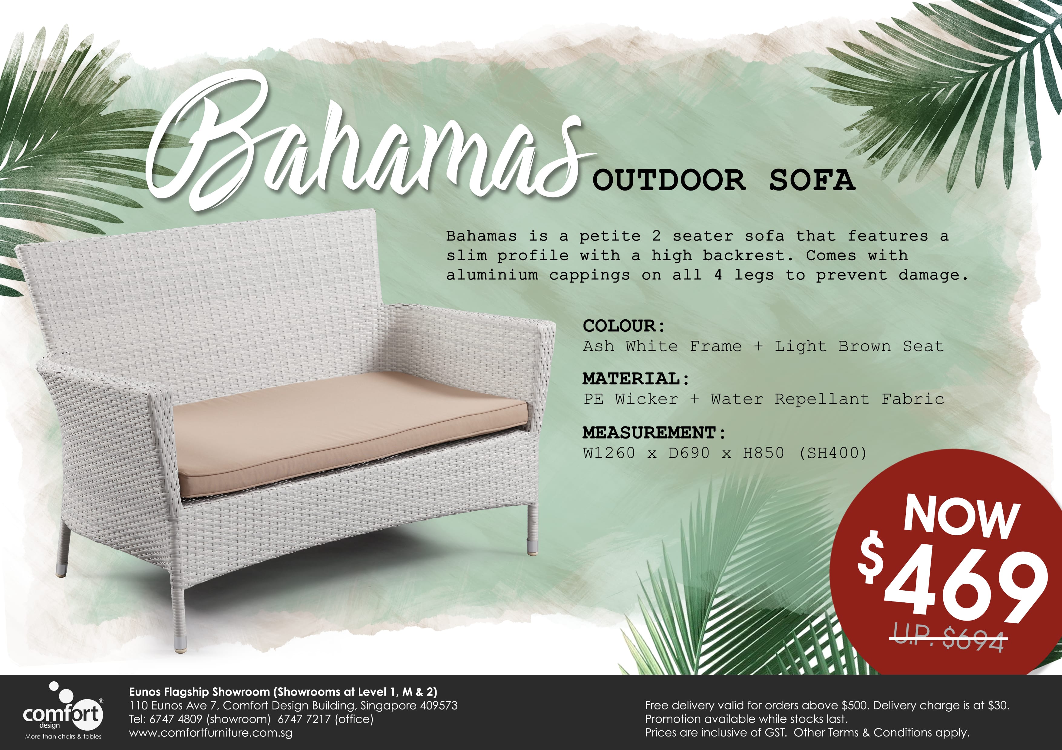 Bahamas Outdoor Sofa | Comfort Design - The Chair & Table People
