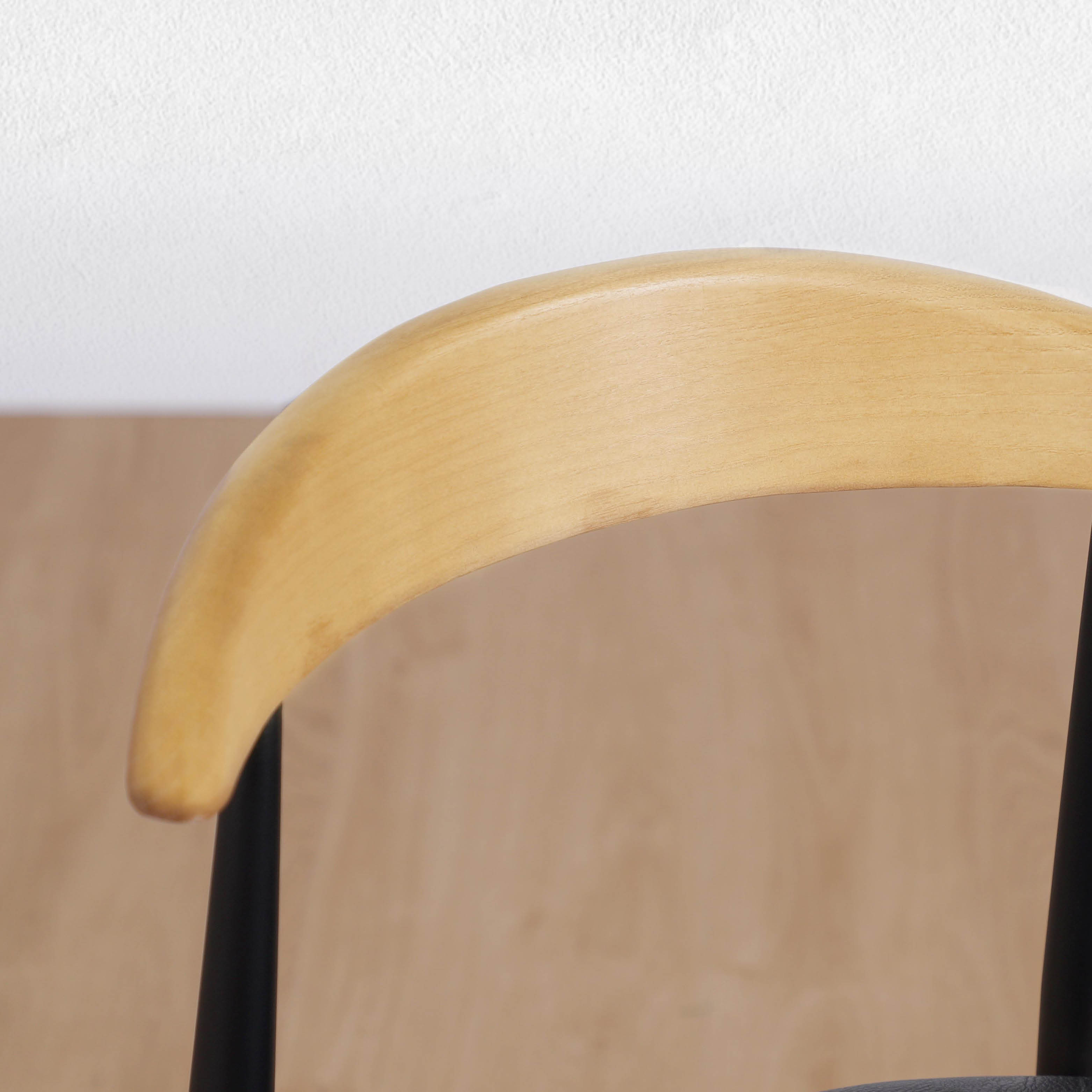 Hikar Dining Side Chair - Natural/Black - V2 | Comfort Design Furniture